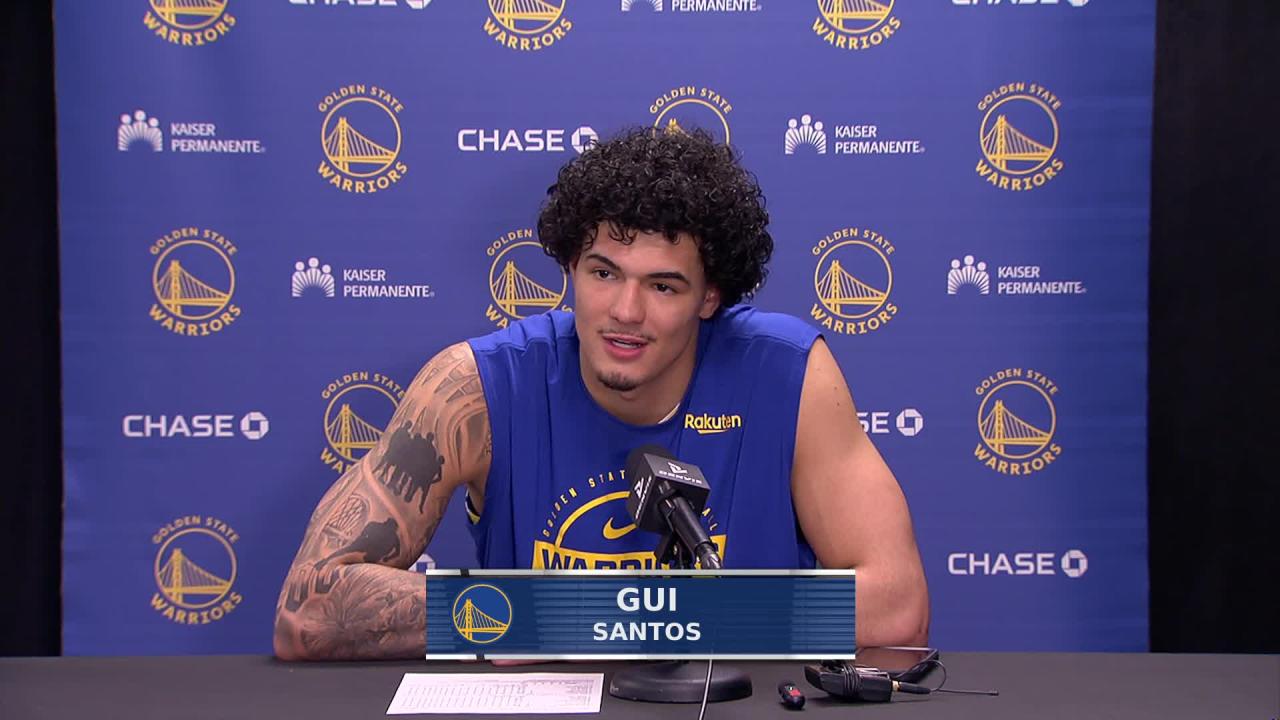GSW 132, CHA 125: Gui Santos postgame media availability