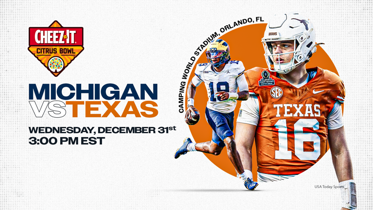 LIVE COVERAGE: Texas leads Michigan in 3rd qtr in Citrus Bowl