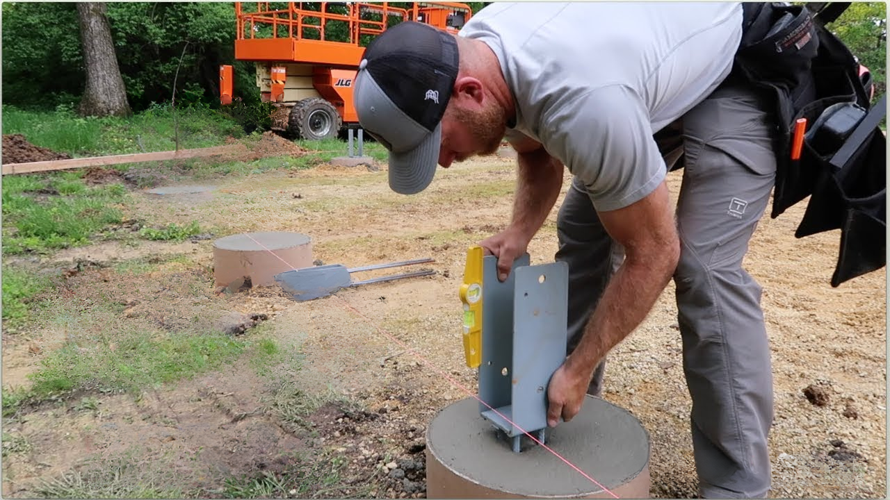 How to layout concrete for a garage build