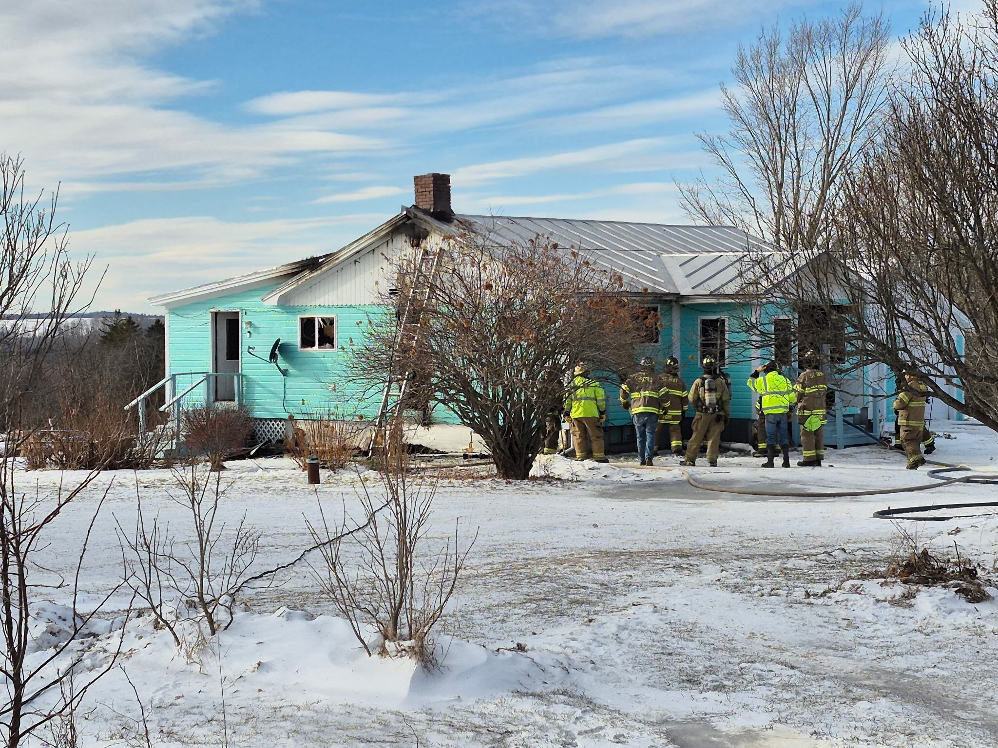 Cat missing after house fire in Thorndike Wednesday