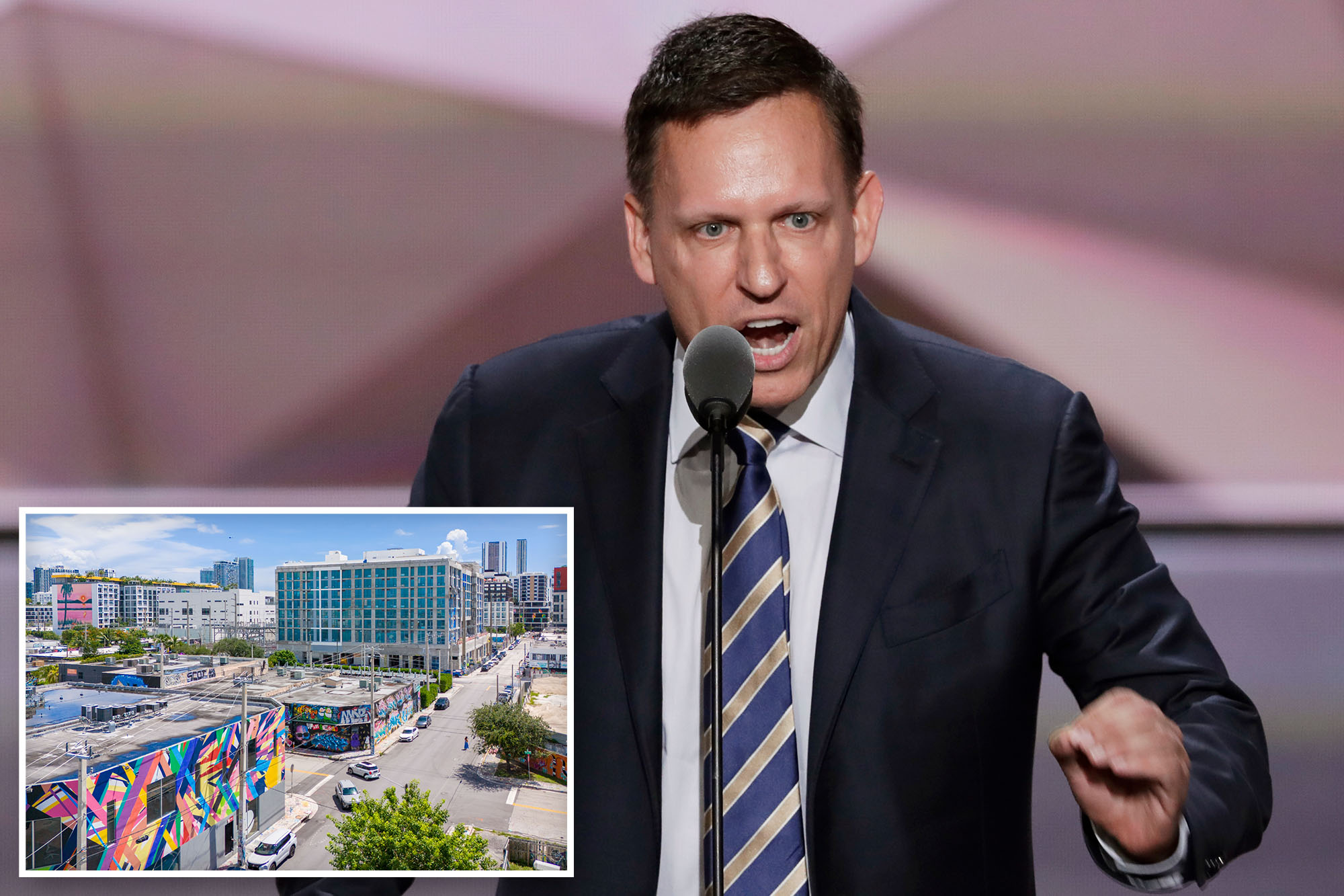 Peter Thiel opens Miami office as California billionaires prepare to ...
