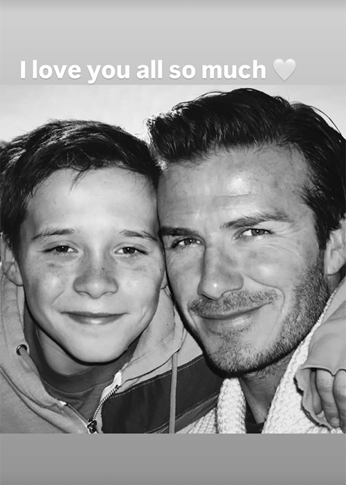 David Beckham extends olive branch to son Brooklyn on New Year's Eve