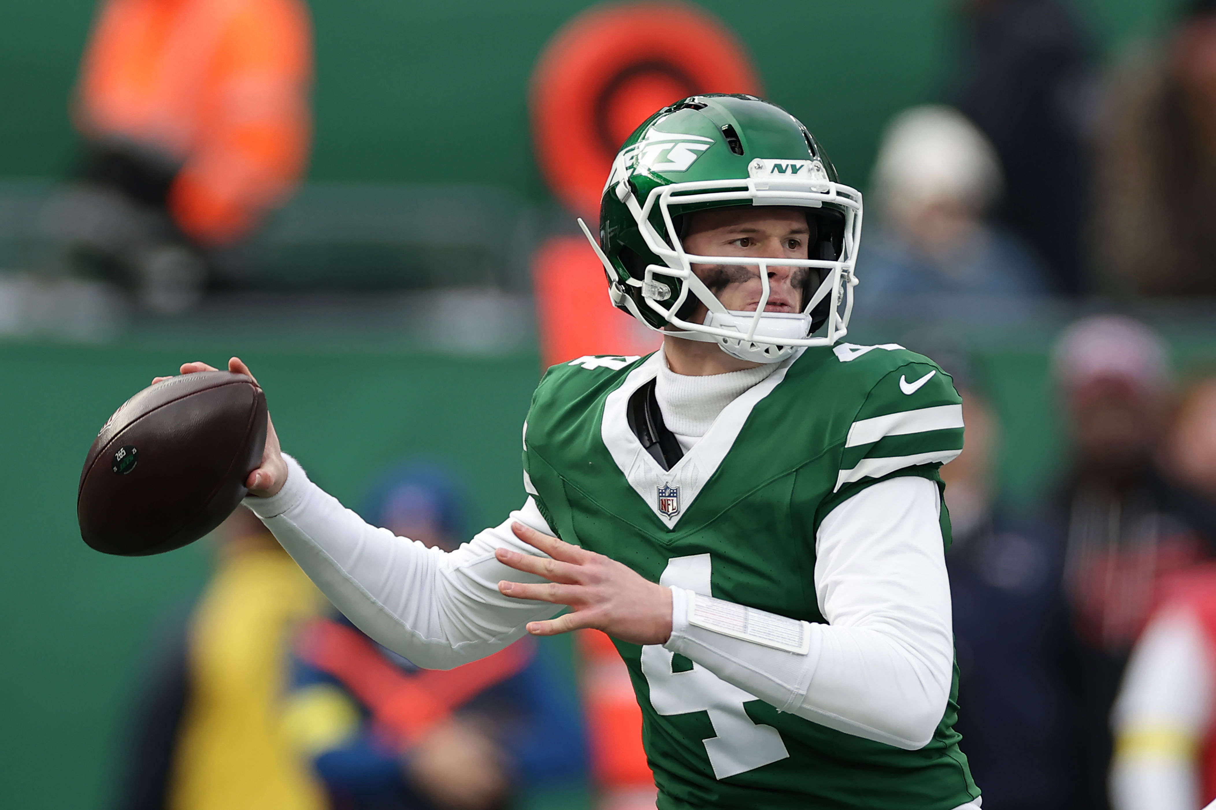 Jets undrafted rookie QB Brady Cook gets another shot to start in ...