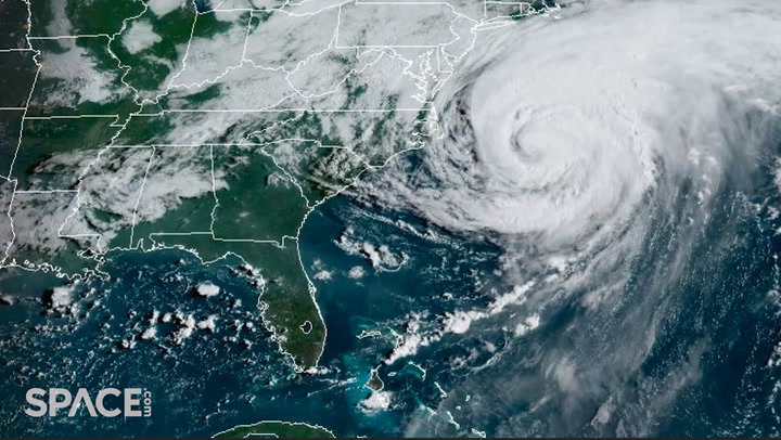 Watch how Hurricane Erin barrels north in NOAA satellite time-lapse