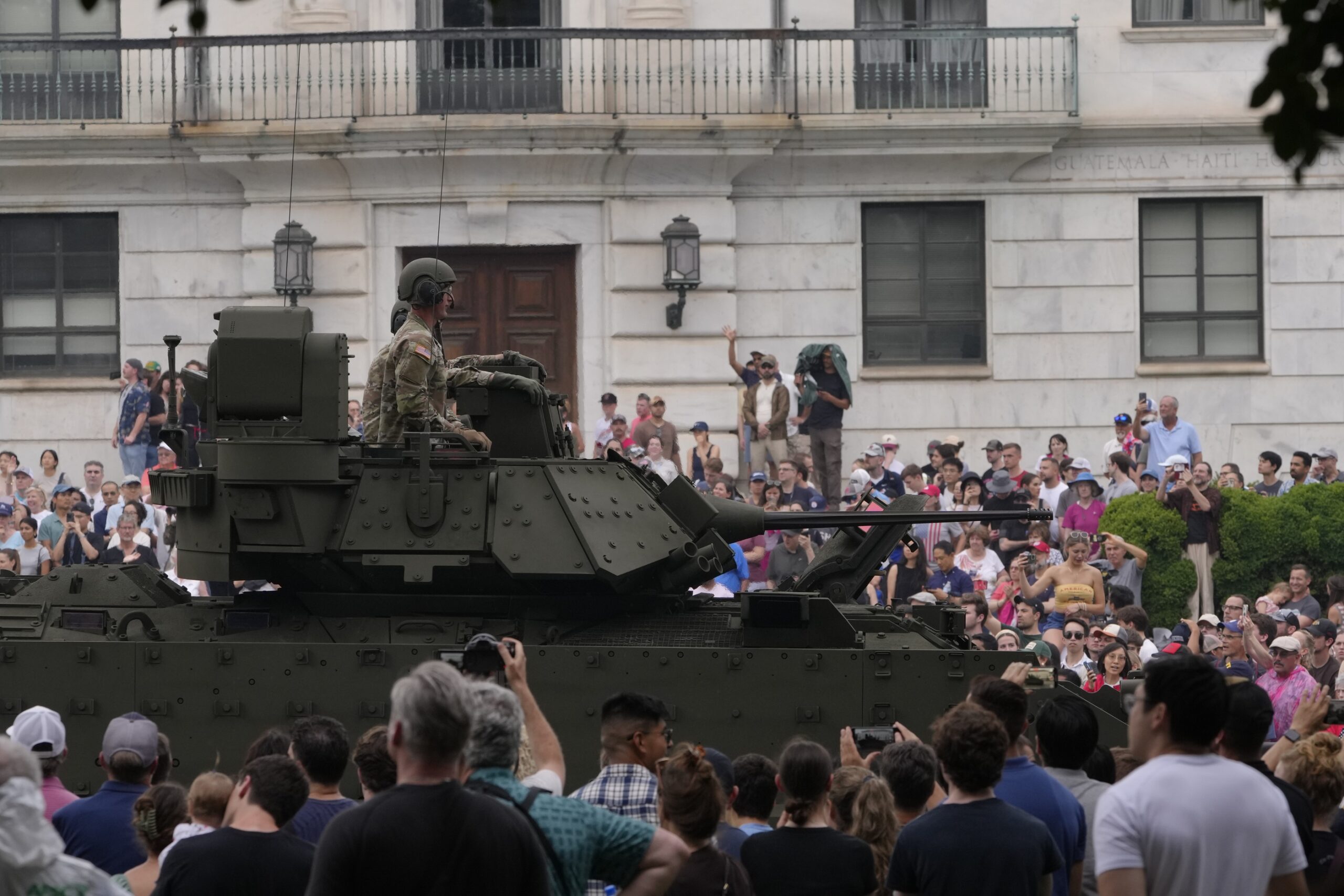 Army reports damage after Trump parade in DC