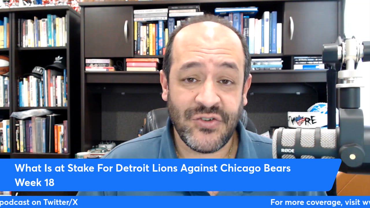 What is at stake for Detroit Lions against Chicago Bears?