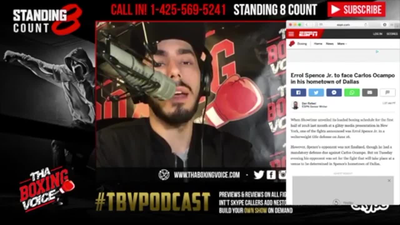 Errol Spence Jr vs Carlos Ocampo official per ESPN👀 Do you like this ...