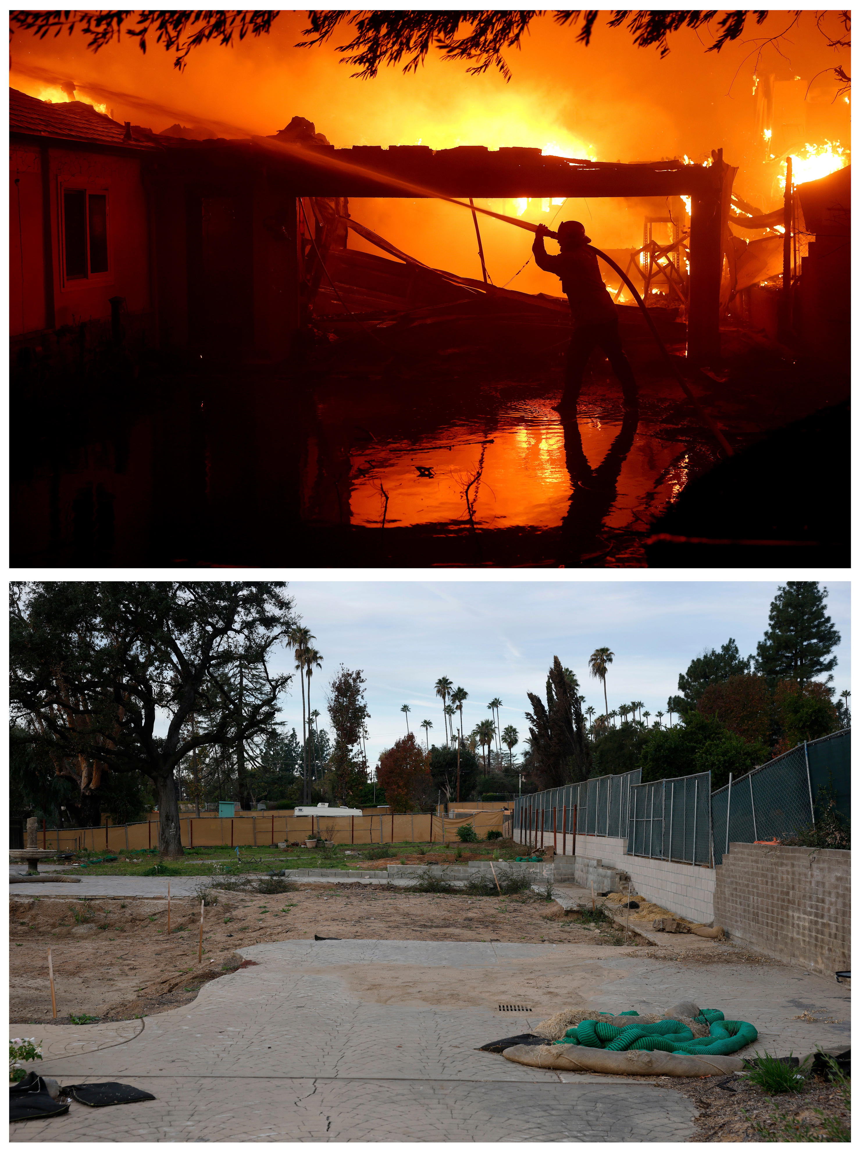 See dramatic before and after images from the Eaton Fire one year later