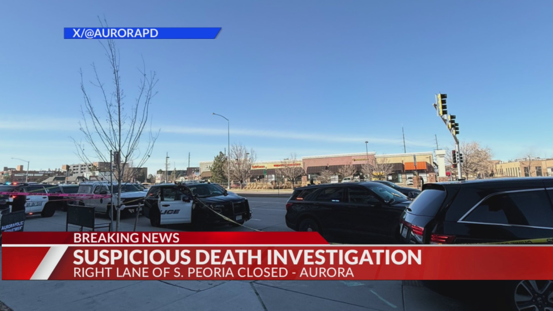 Several Aurora roads closed for 'suspicious' death investigation