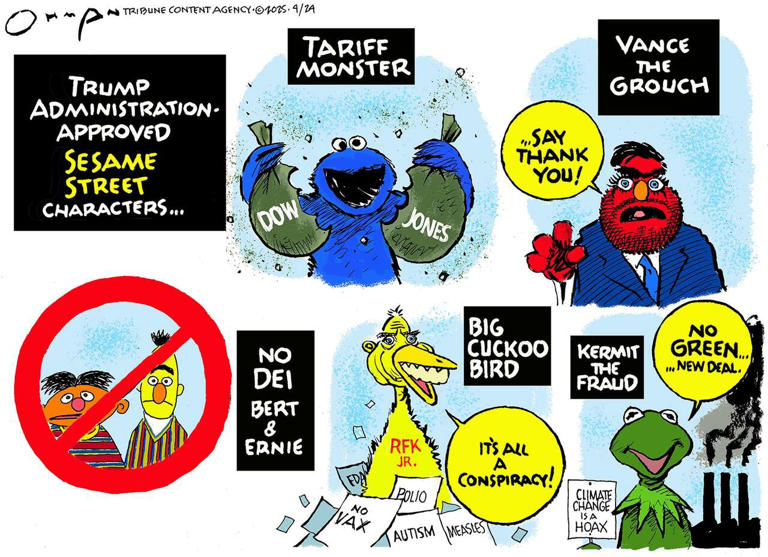 Opinions: Political cartoons of the year for 2025