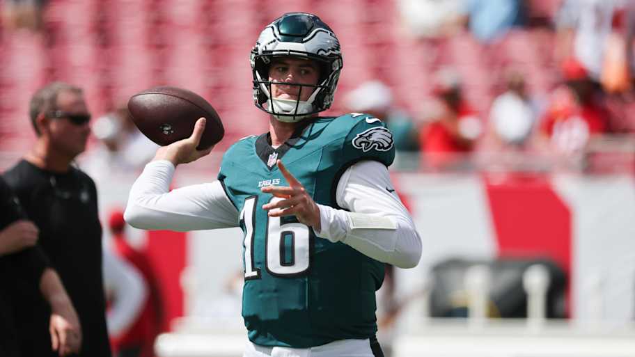 Eagles sitting starters; Tanner McKee in the spotlight