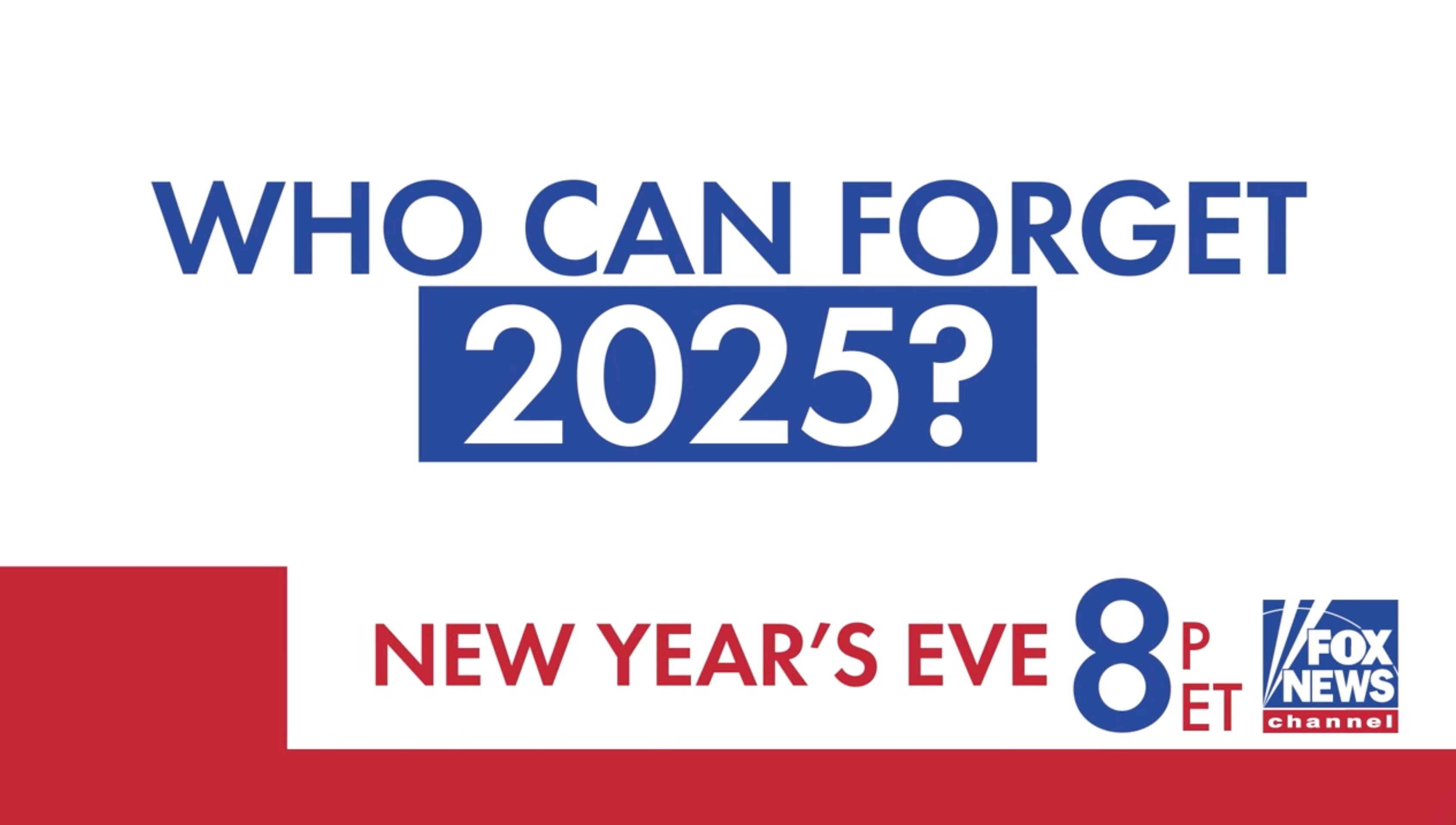Look back at the year that was with Fox News' 'Who Can Forget 2025?'