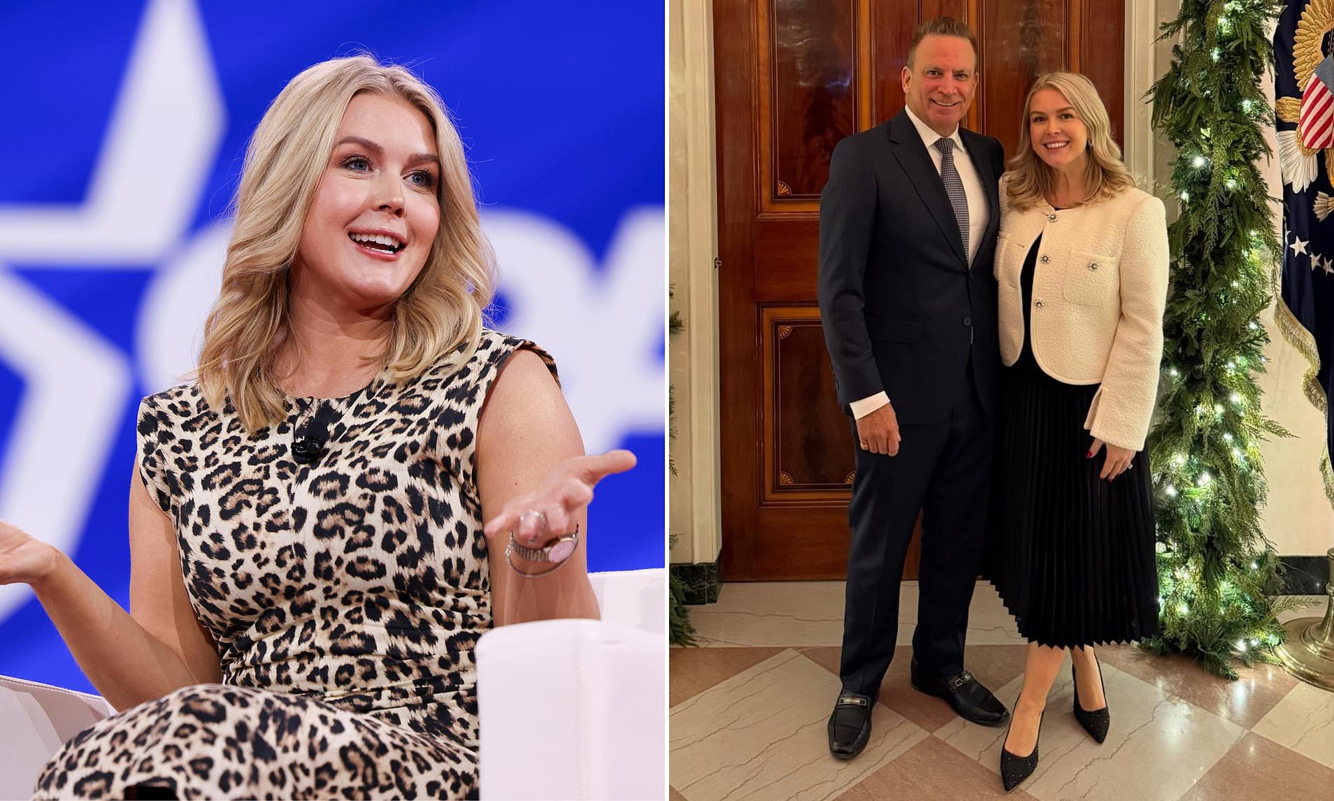 Karoline Leavitt cozies up to much-older husband in rare snap