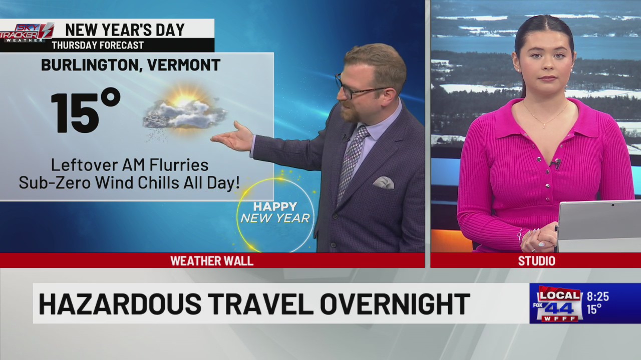 New Year's Day: Biting winds and bitter wind chills