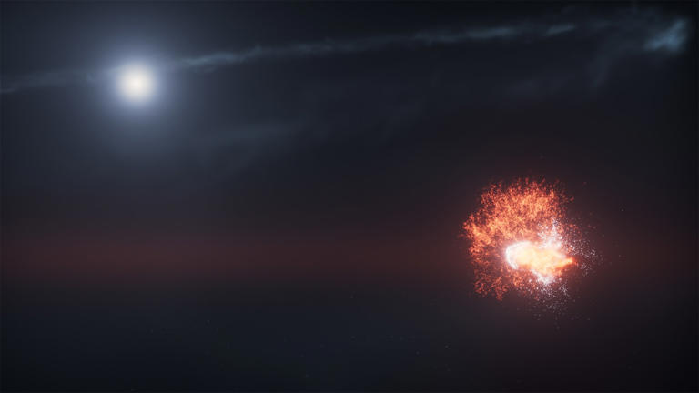 For the first time ever, NASA telescope spots asteroids violently colliding