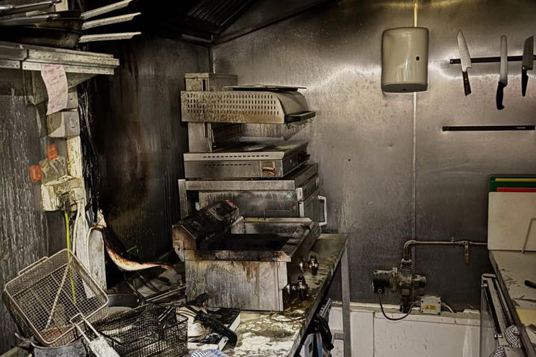 Bistro café closed after deep fat fryer fire breaks out on New Year's Eve