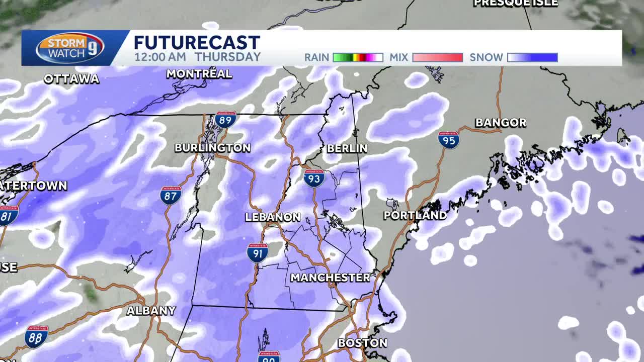 Hour-by-hour: Light snow expected