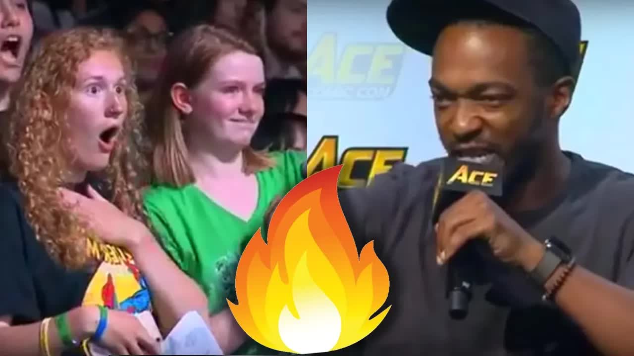 The most savage Marvel Comic Con panel shut down ever by Anthony Mackie ...