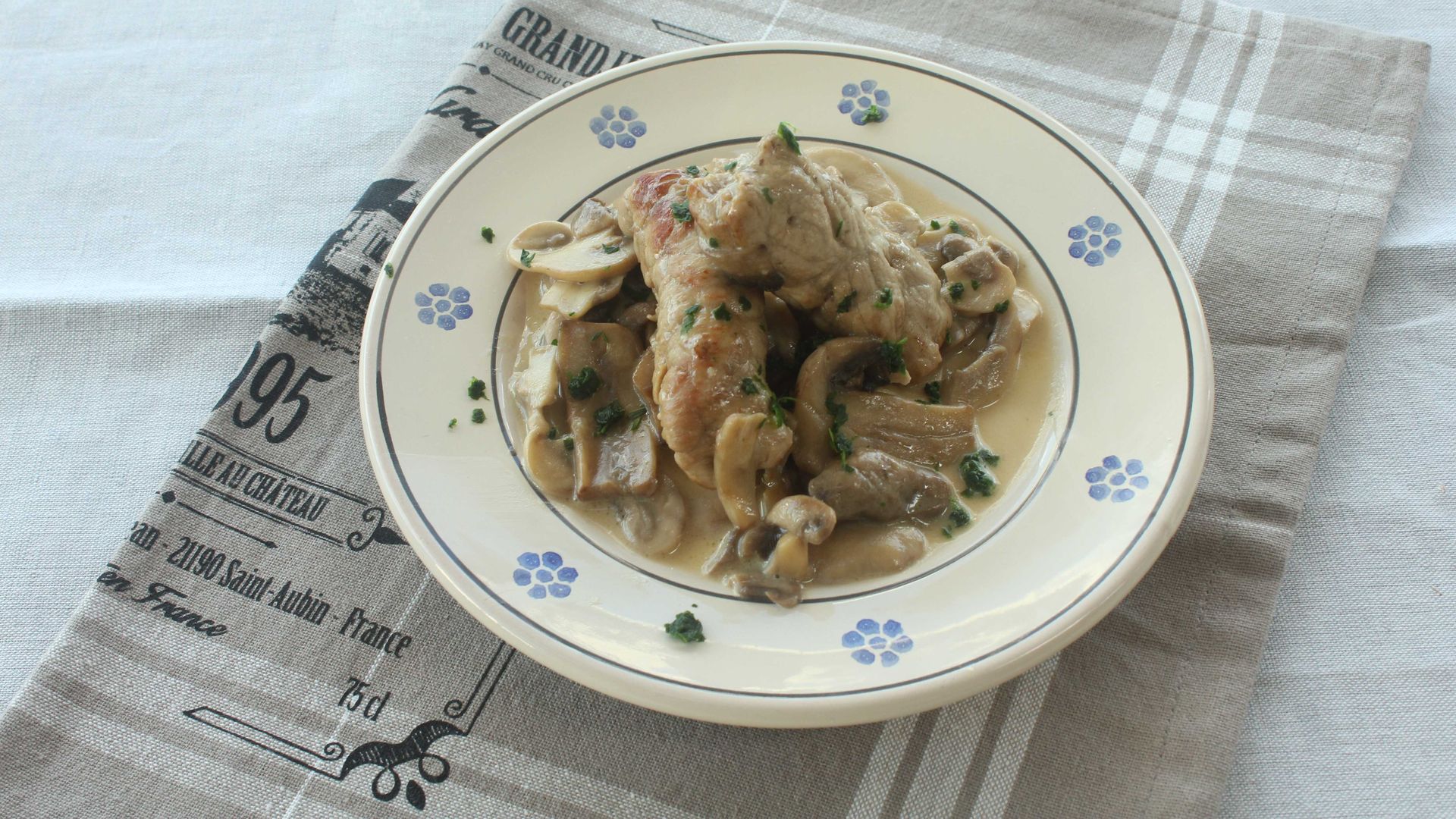 Involtini di vitella ai funghi