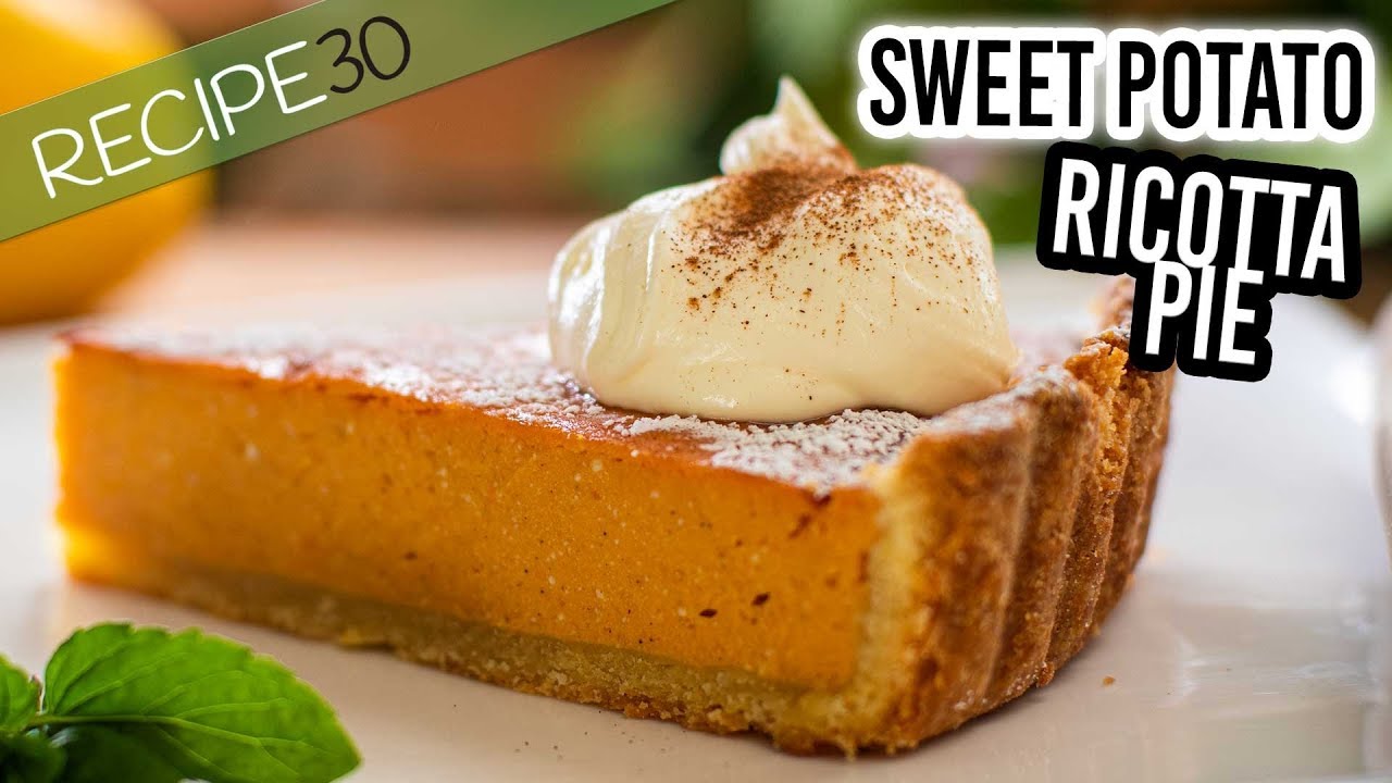 Sweet potato ricotta pie: healthier than pumpkin?