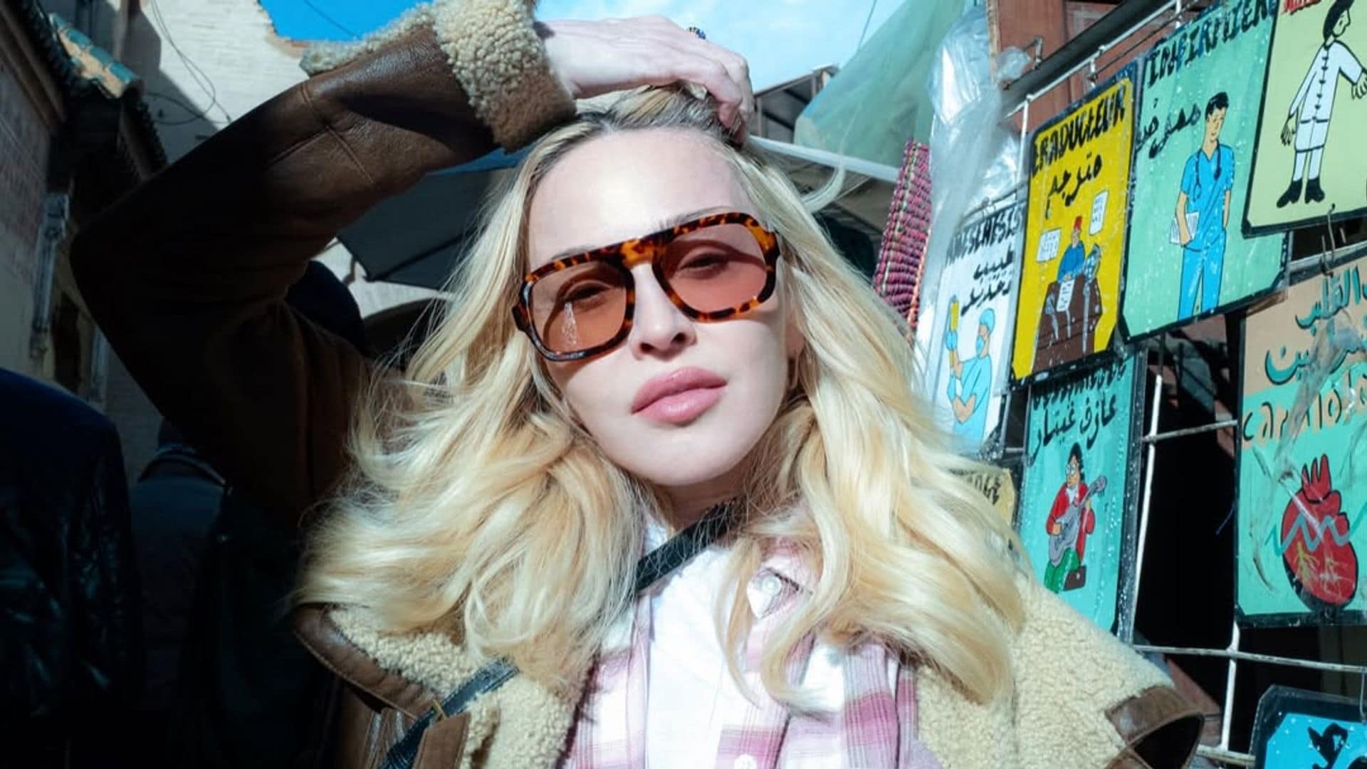 Madonna shares rare family postcards from Morocco with partner Akeem ...