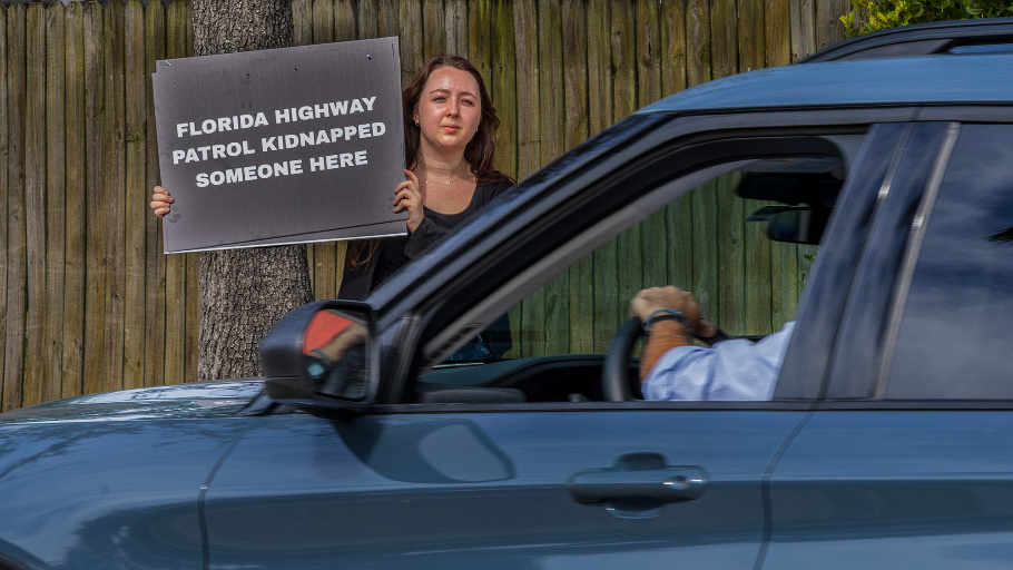 Signs commemorate Lake Worth Beach immigration arrests