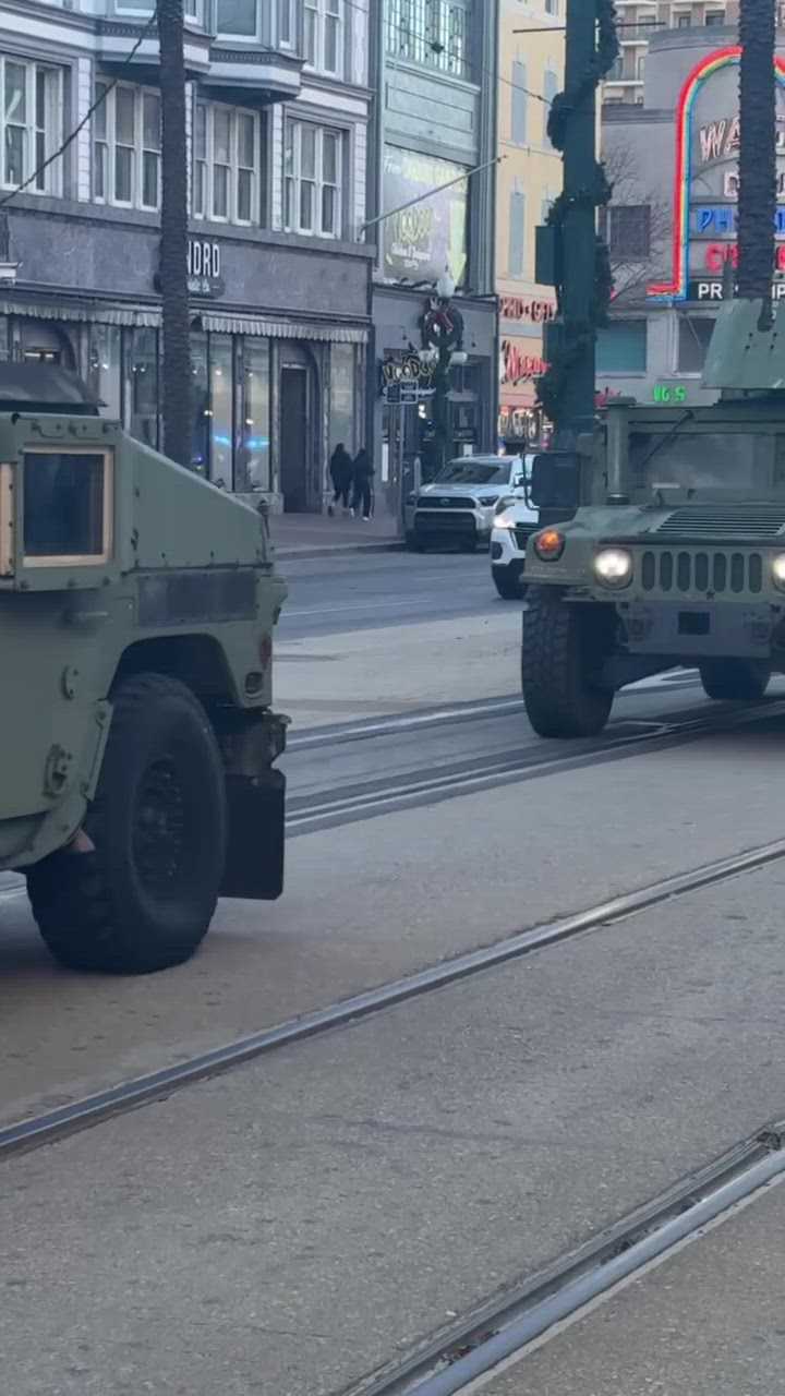 Video shows moment National Guard troops arrive in New Orleans ahead of ...