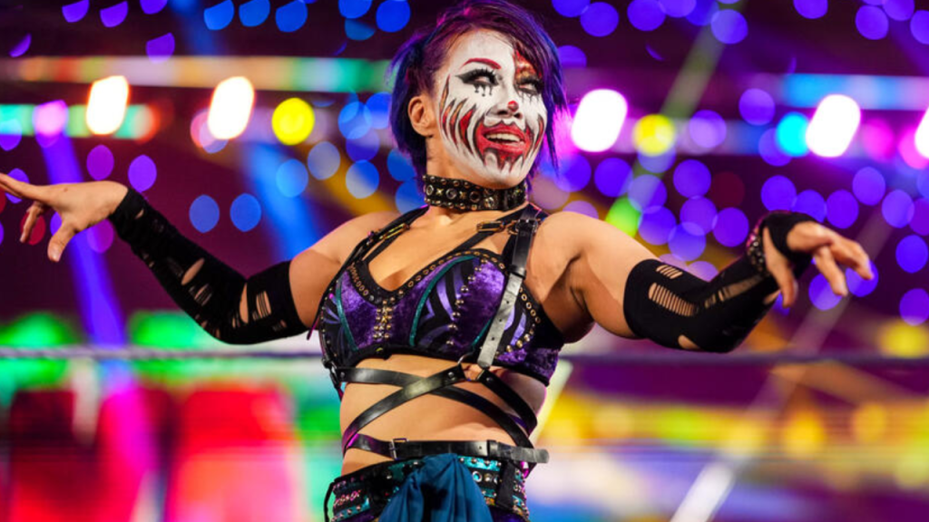 Asuka reacts to the Kabuki Warriors losing the titles on WWE RAW