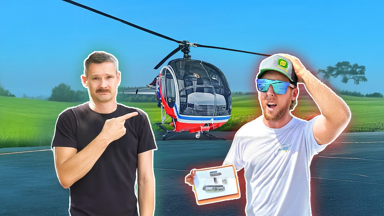 Damaging a helicopter during a flight project