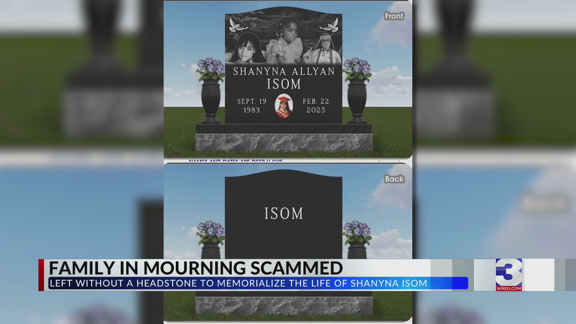 Family scammed, left without headstone for woman with mystery illness