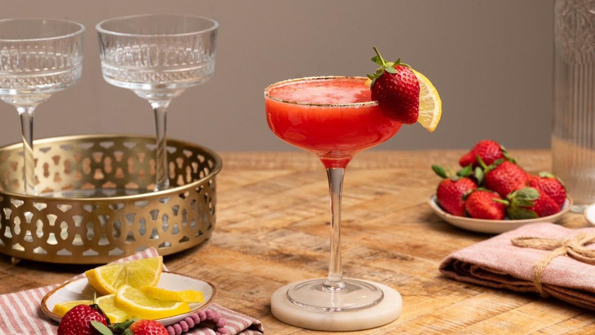 Strawberry lemon drop cocktail recipe