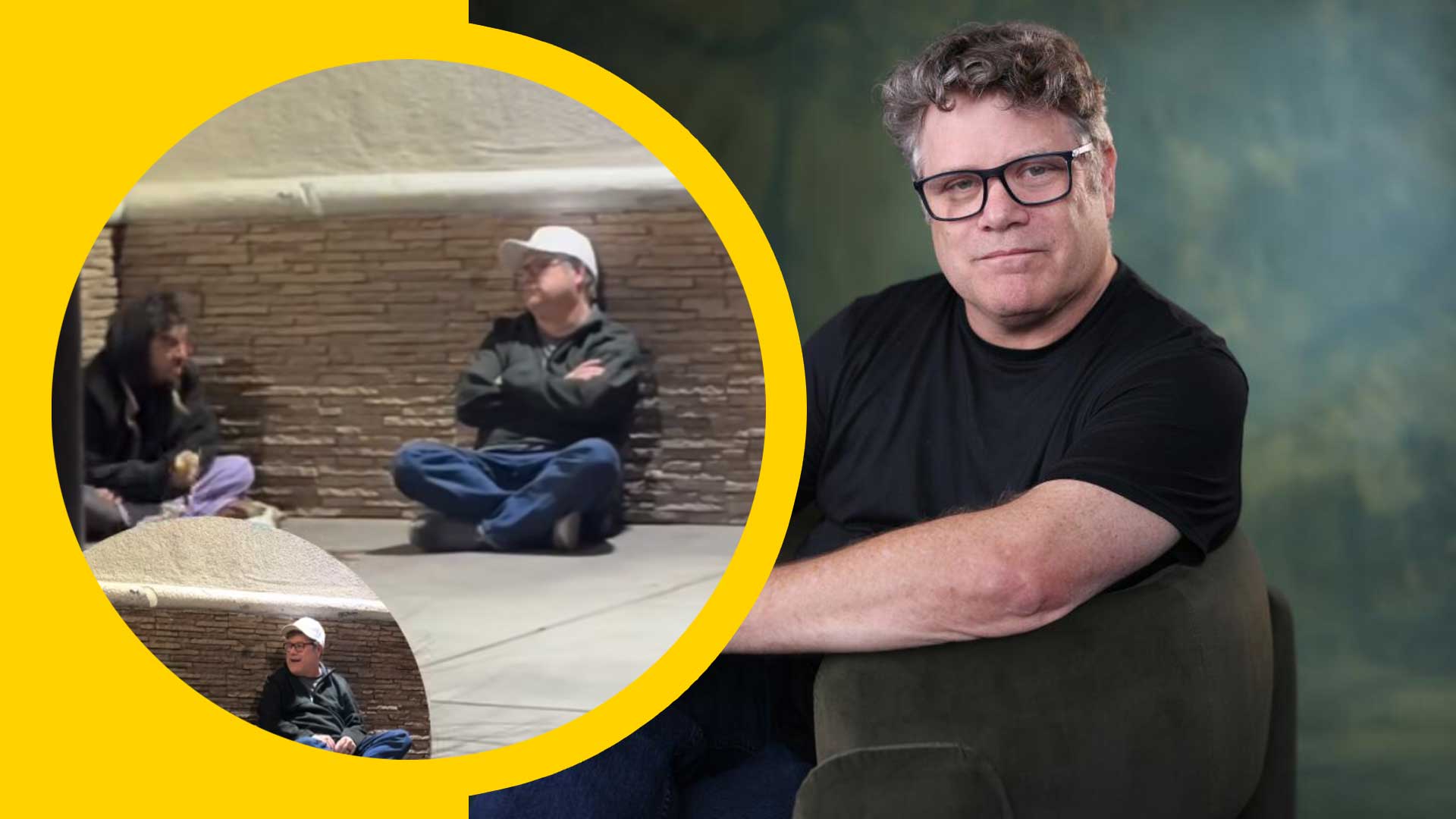 Sean Astin shows his heart by talking to Tylor Chase on the streets