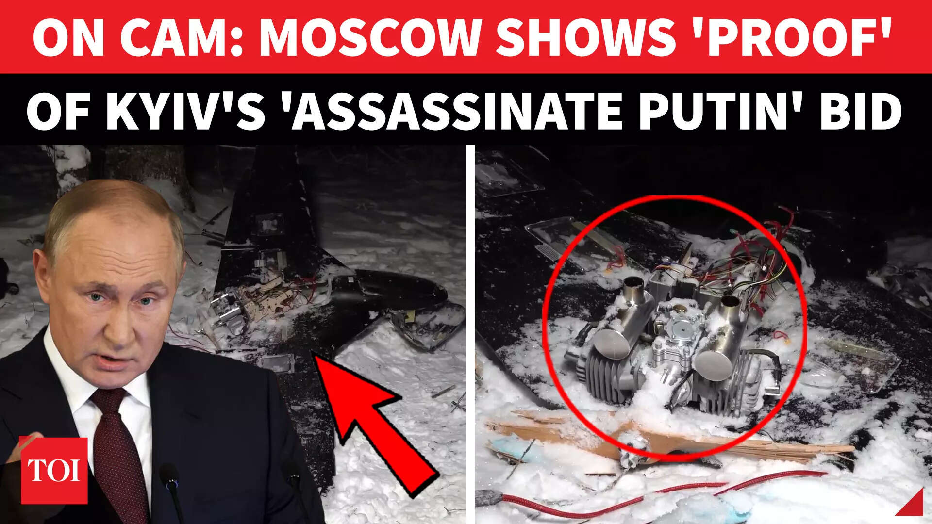 Russia shows visual proof of Kyiv drone ‘attack’ on Putin’s secret home ...
