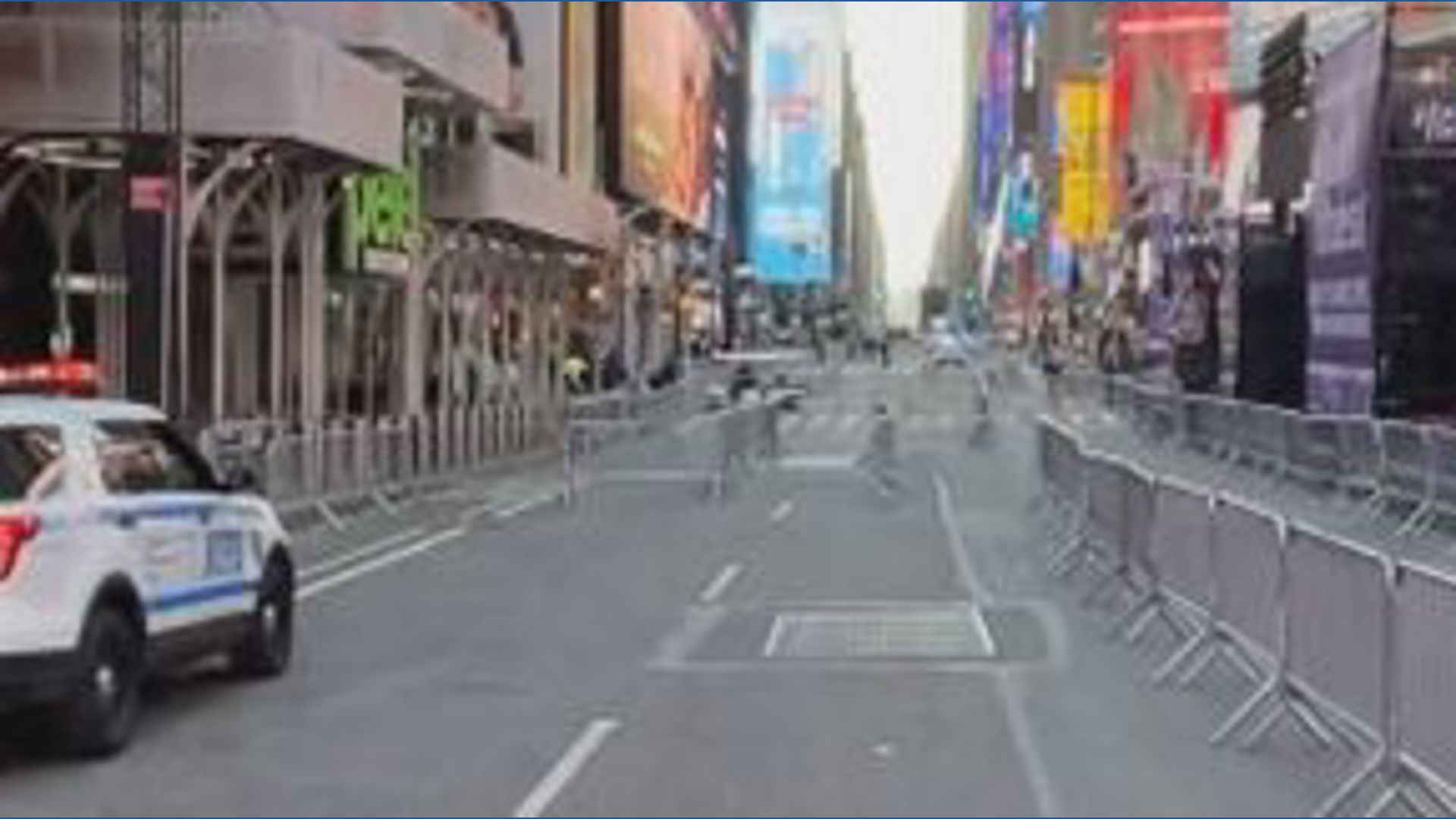New Year's Eve preps at Times Square in New York City