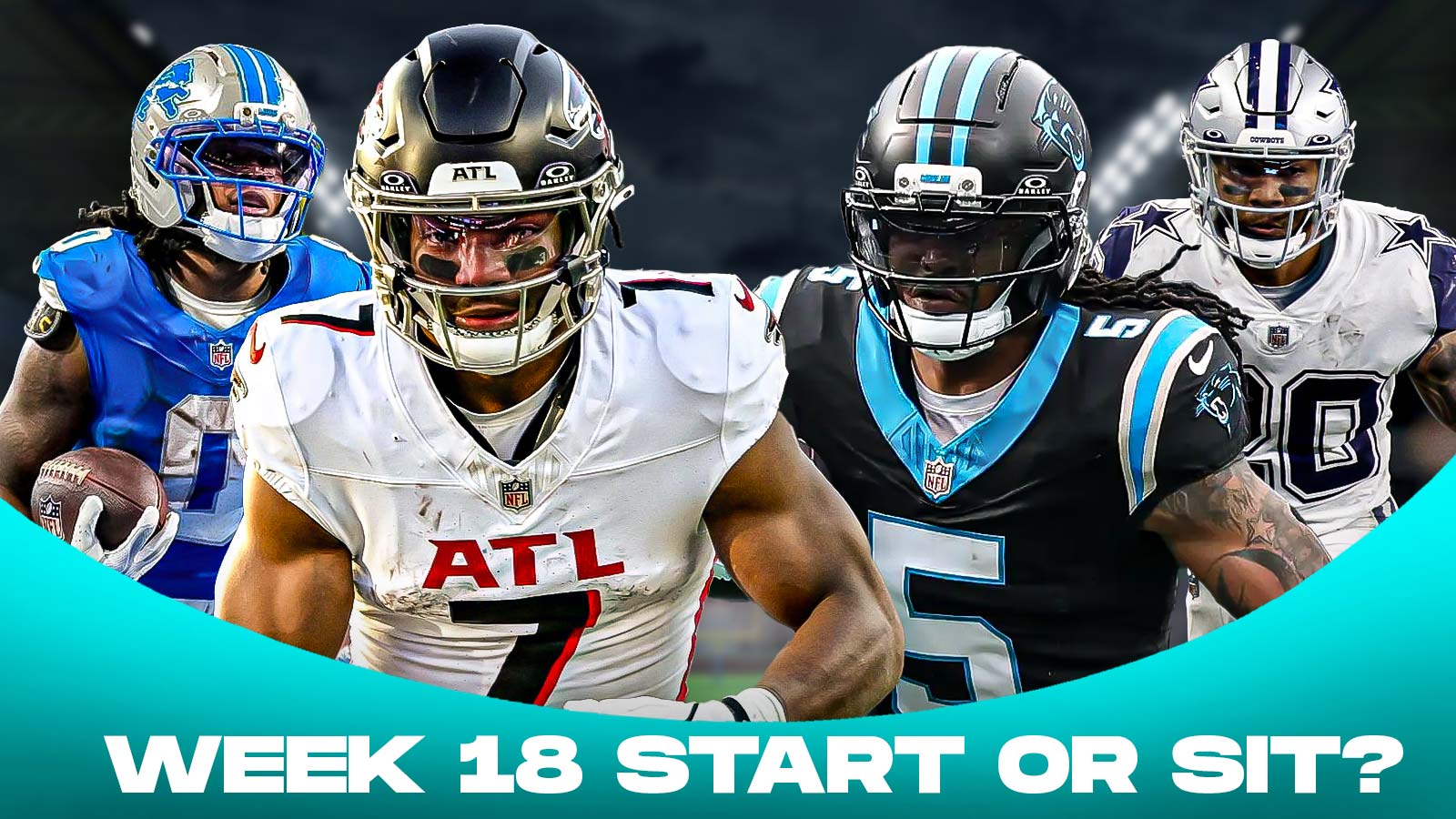 NFL fantasy football week 18 2025 start 'em sit 'em: Running back