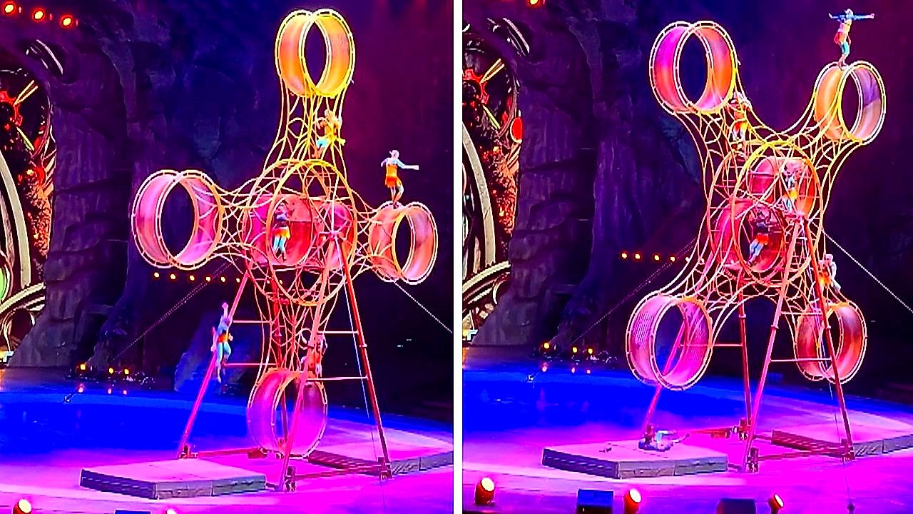 Wheel of death stunt ends in terrifying fall before stunned crowd