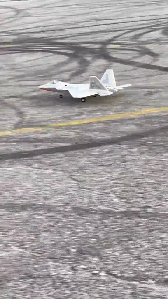 Swap meet F22 RC jet nails its maiden takeoff and landing
