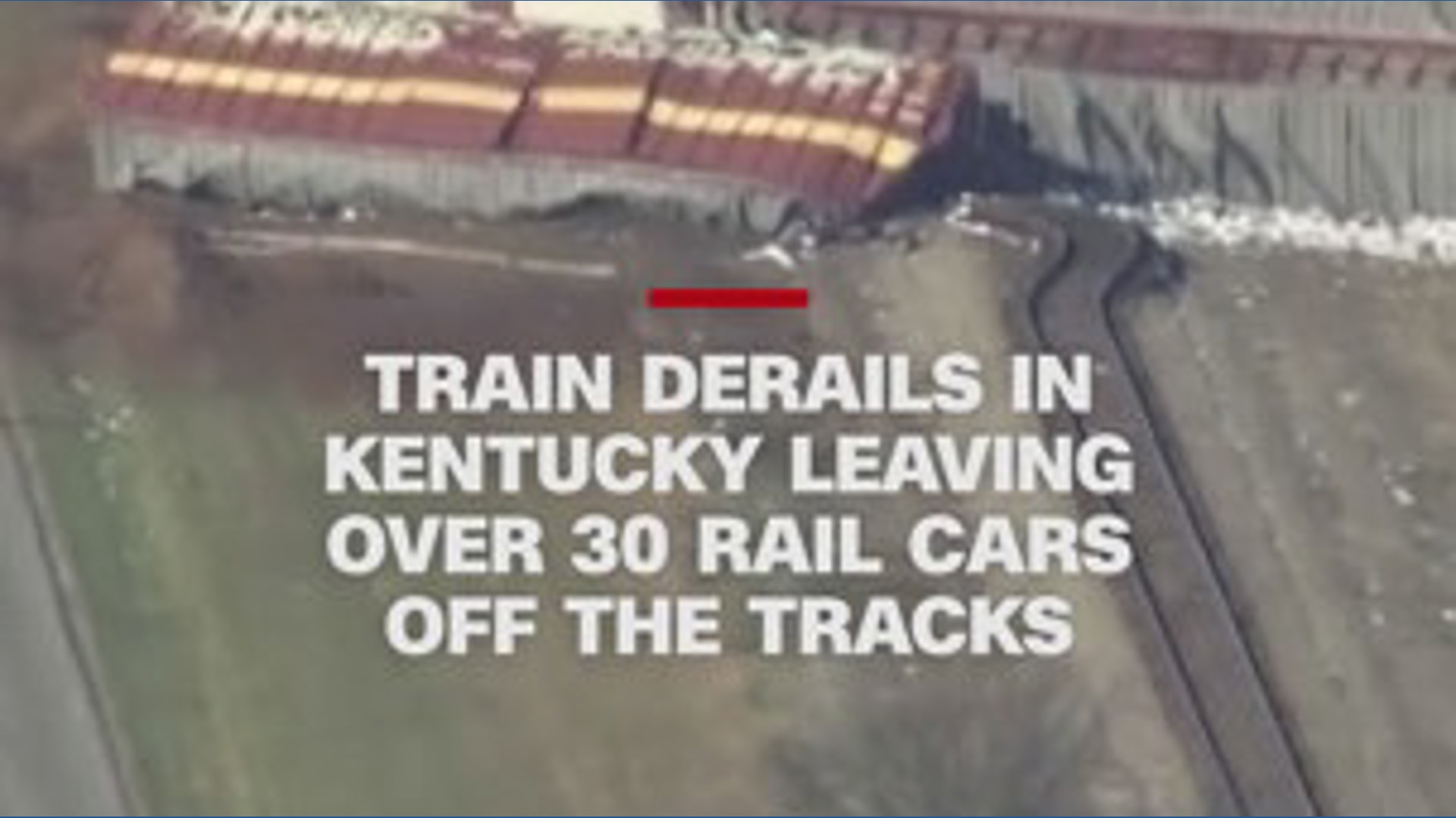 Train derailed in Kentucky; 31 cars off tracks