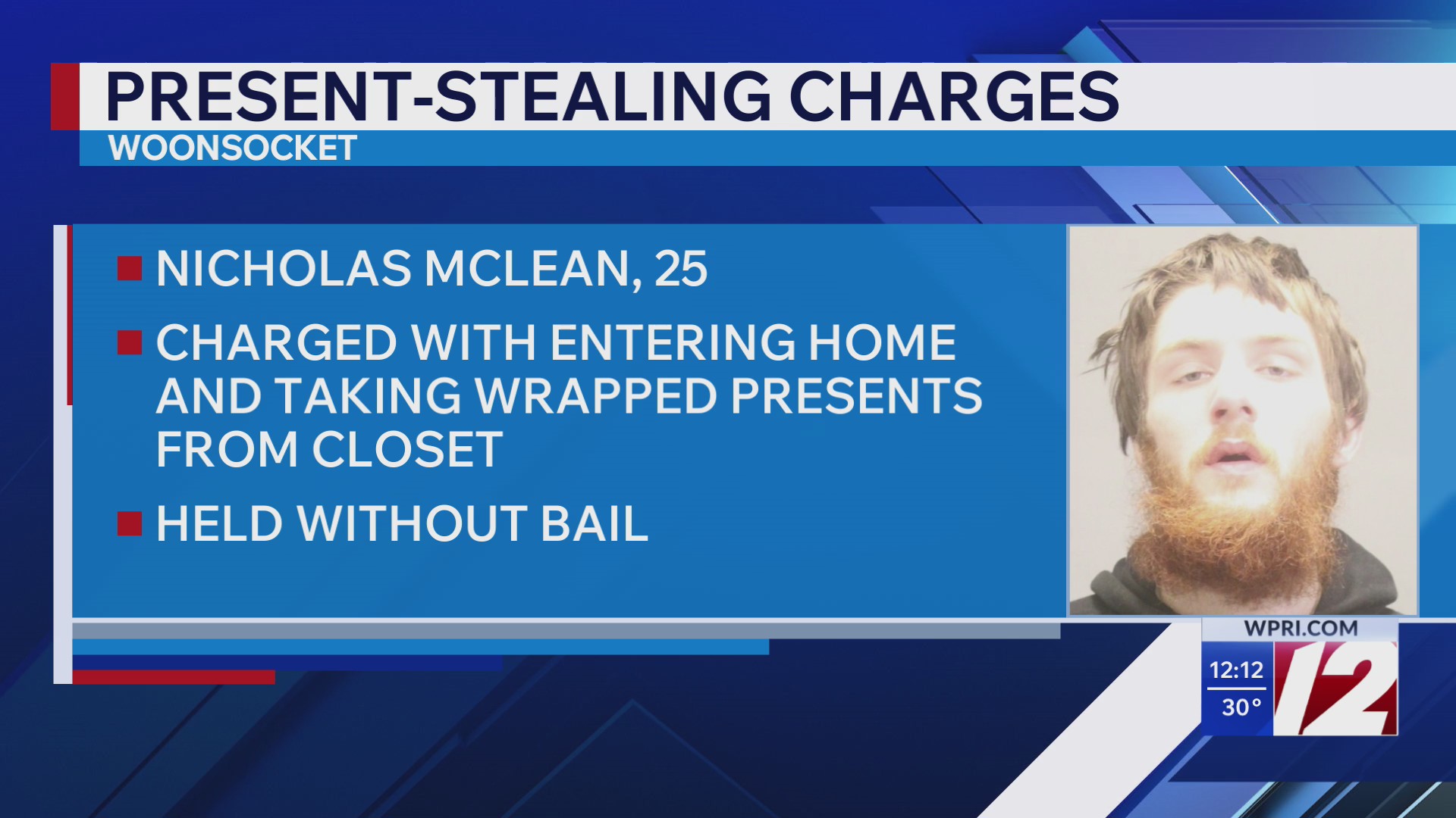 Man accused of breaking into home, stealing wrapped Christmas presents