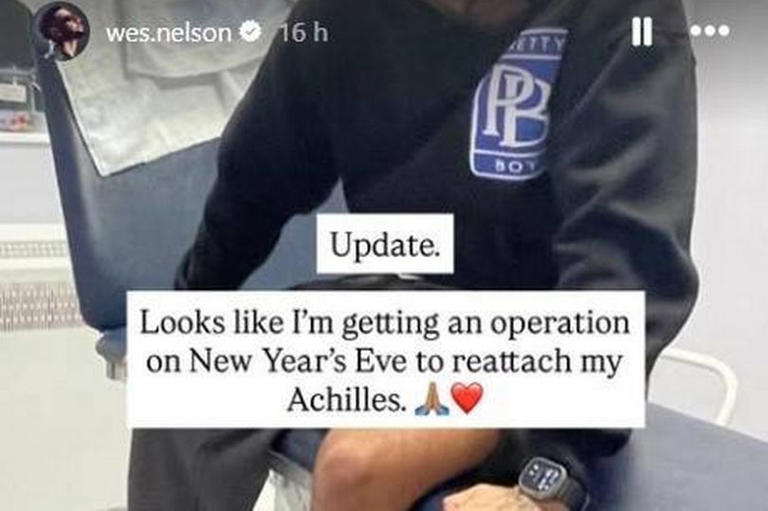 Love Island's Wes Nelson to undergo surgery after painful accident