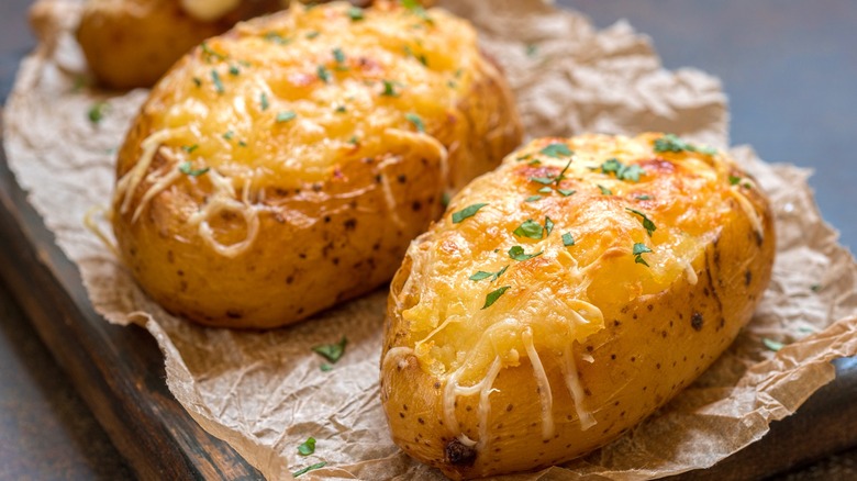 Take your baked potatoes to the next level with this cheesy, crispy hack