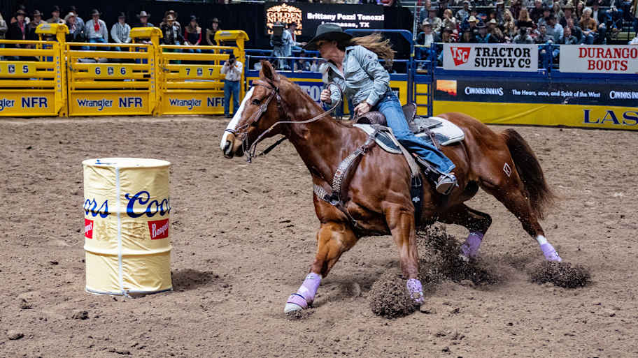 Three barrel racers earned NFR round checks aboard multiple horses