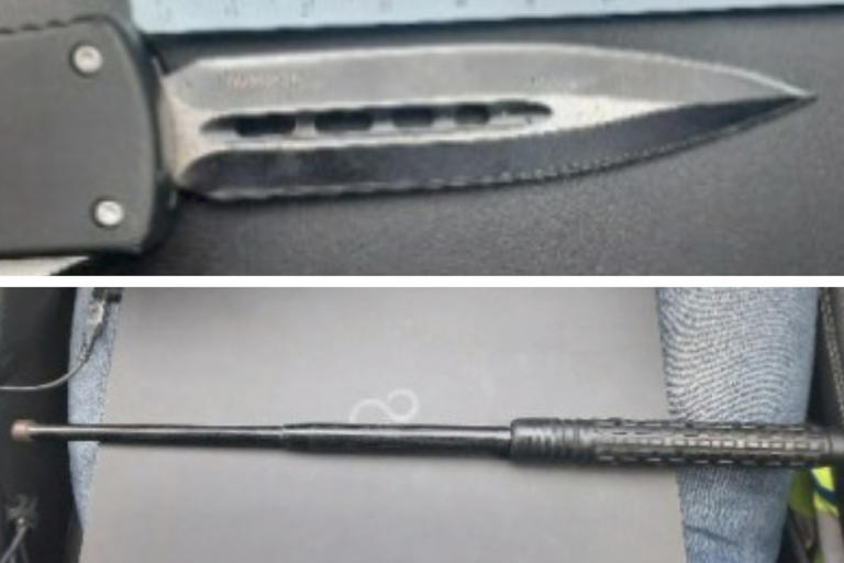 Riesige Machete im Kofferraum: Weitere Waffen in der Mittelkonsole