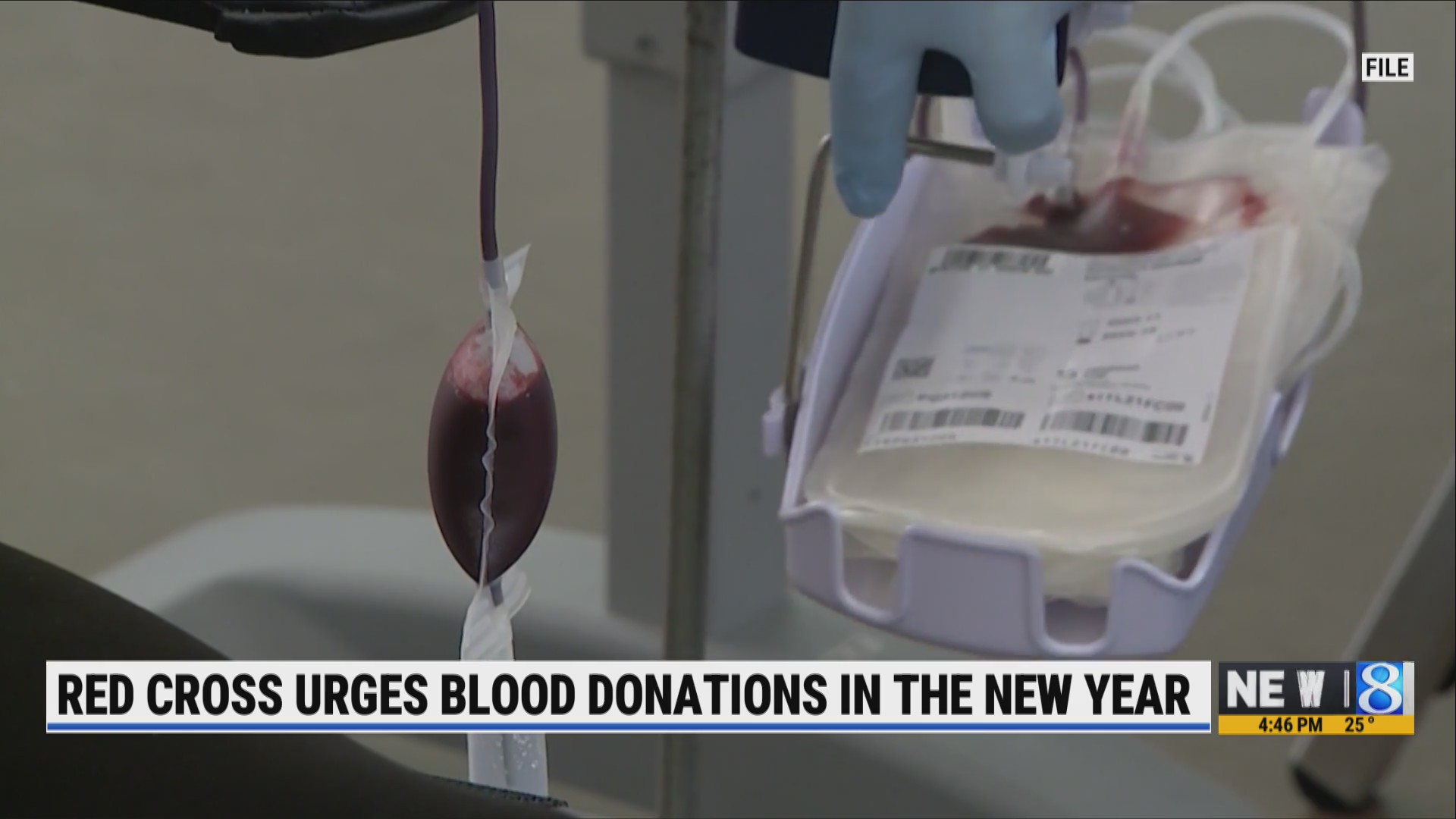 Red Cross urges blood donations in the new year