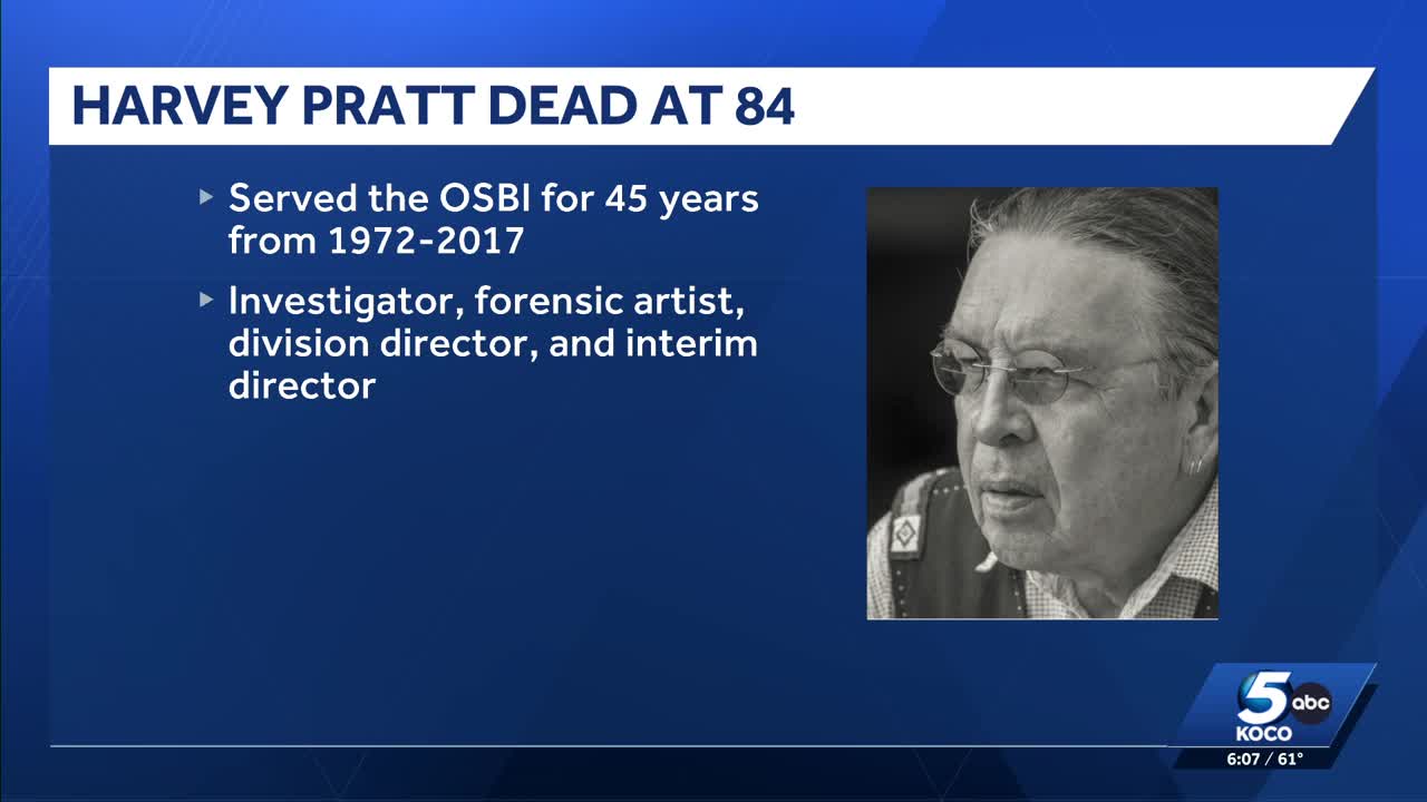 Harvey Pratt, well-known Native American OSBI forensic artist, has died