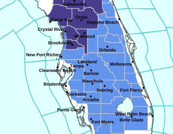 Florida freeze warning map shows cities facing frigid temperatures