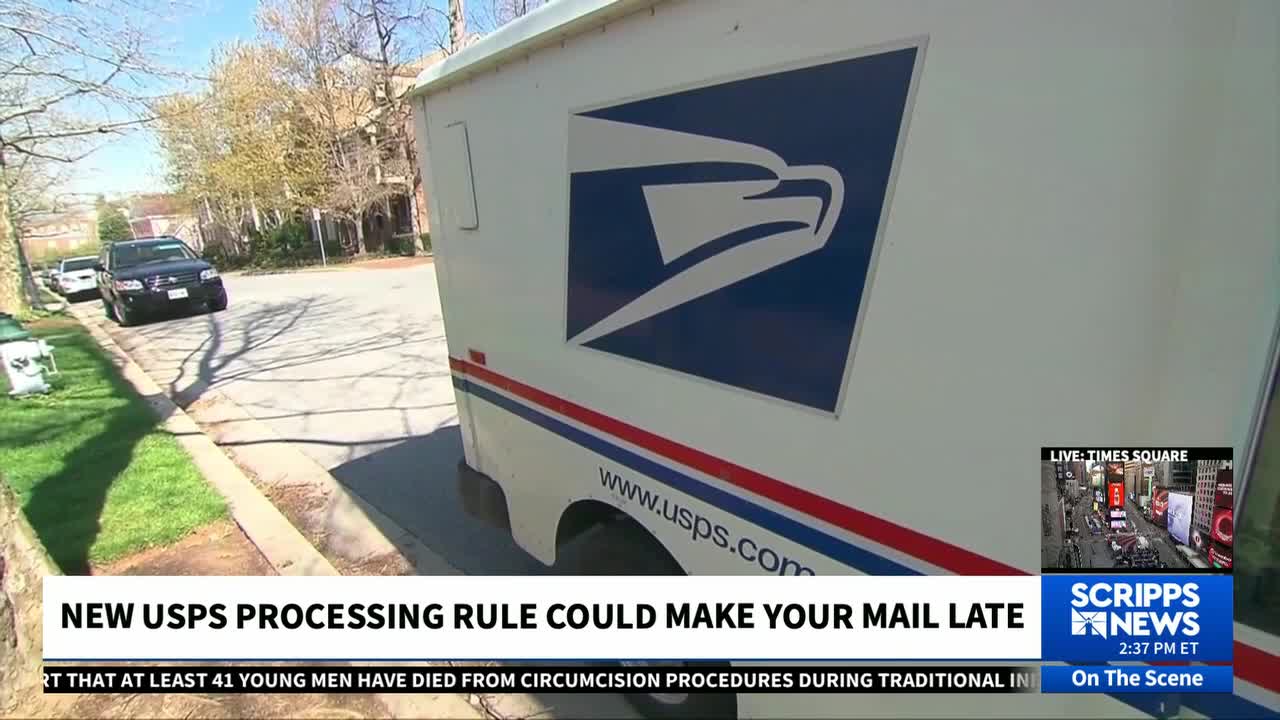 US Post Office changes postmark processing
