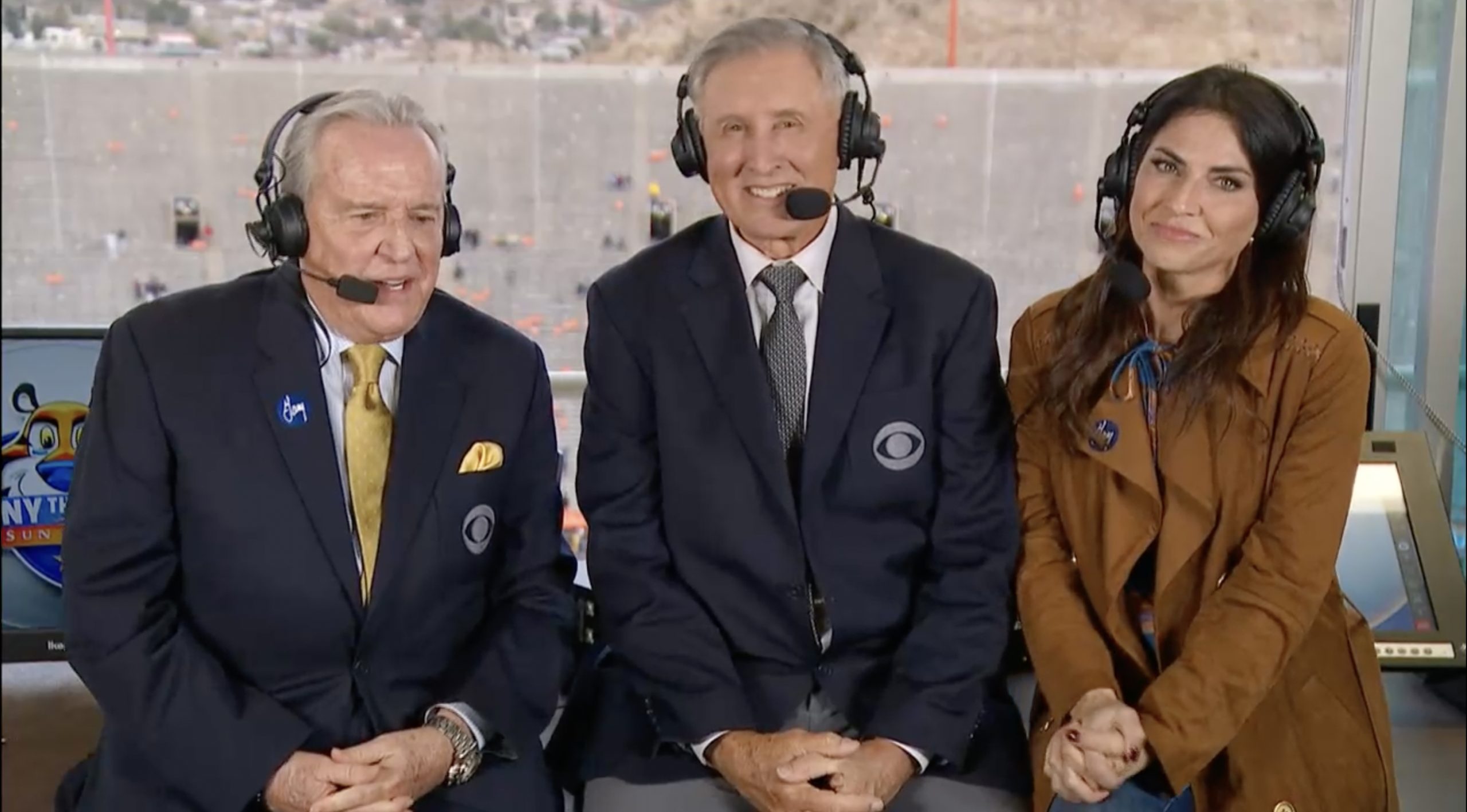 CBS cuts off announcer retirement message