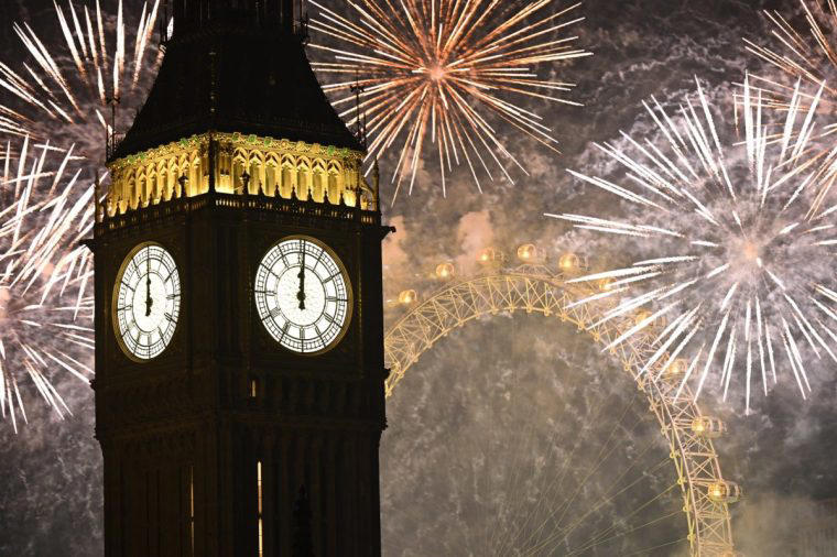 London rings in the new year with fantastic fireworks display