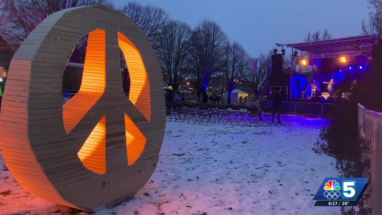 People brave cold temperatures to ring in the new year